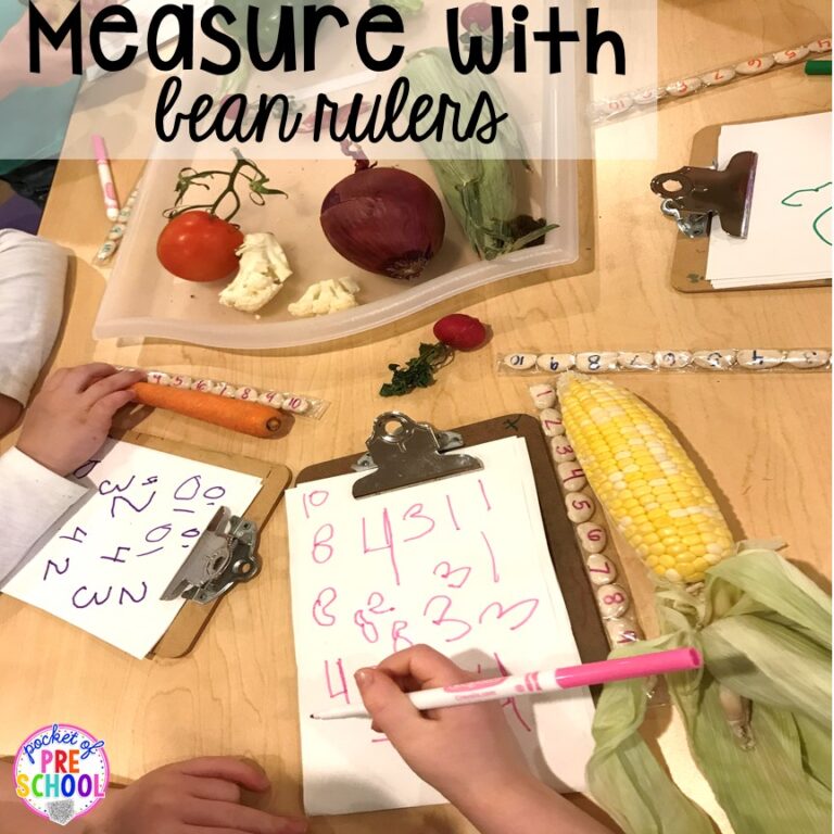 Non-Standard Measurement: How to Make Rainbow & Bean Rulers - Pocket of ...
