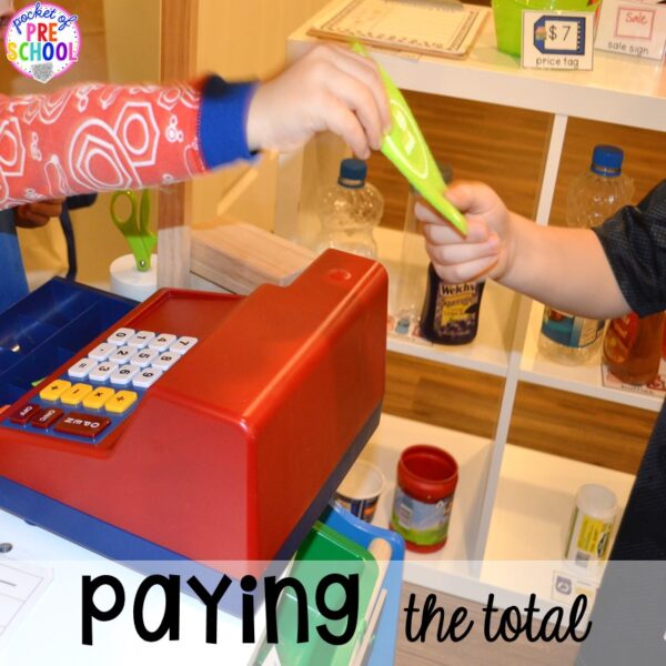 Grocery Store Dramatic Play for Preschool, Pre-k, and Kindergarten
