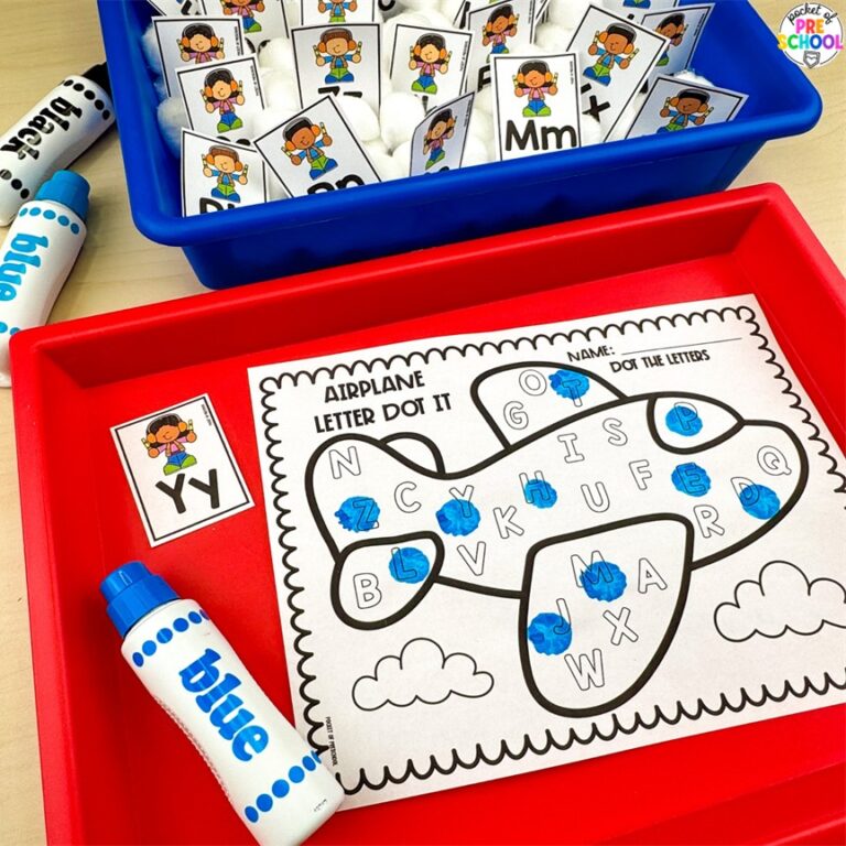 Transportation Math and Literacy Centers for Preschool, Pre-K, and ...