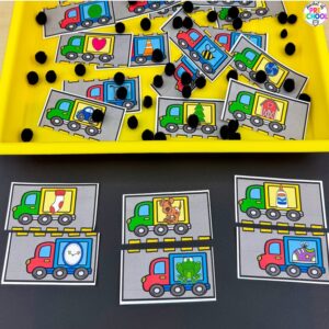 Transportation Math and Literacy Centers for Preschool, Pre-K, and ...