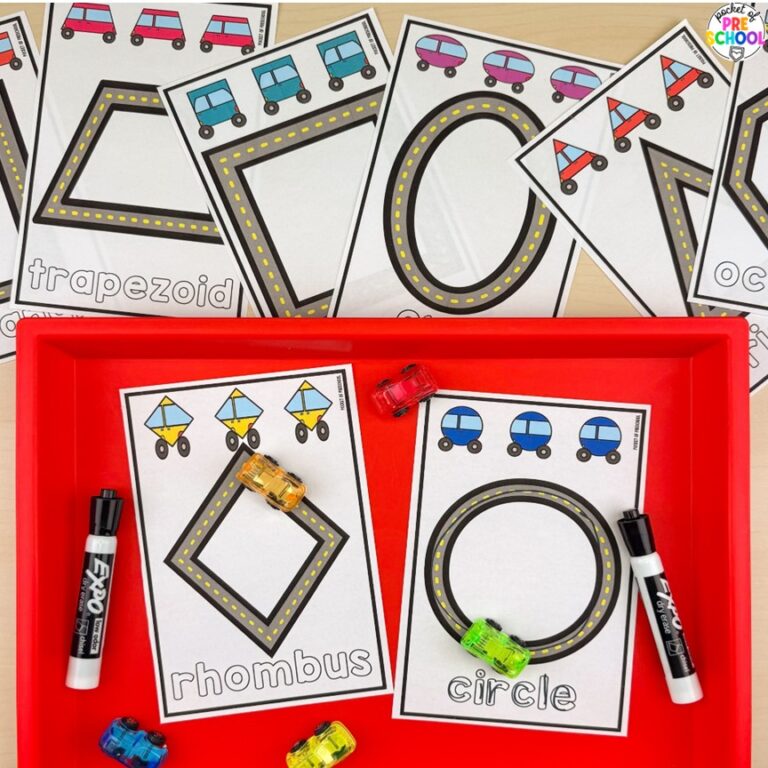 Transportation Math and Literacy Centers for Preschool, Pre-K, and ...