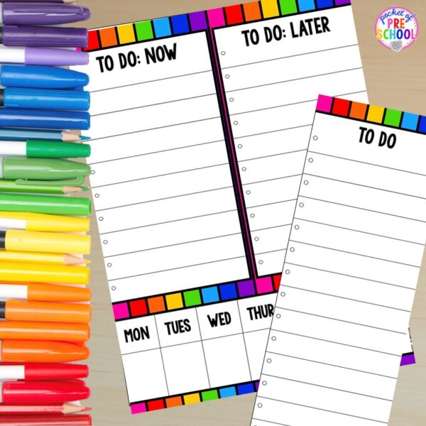 To Do List FREEBIE - Pocket of Preschool
