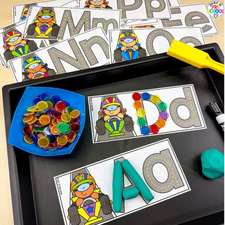 Transportation Math and Literacy Centers for Preschool, Pre-K, and ...