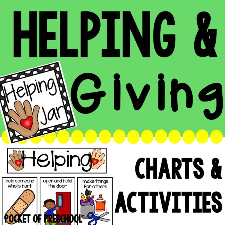 Helping and Giving Charts, Activities, and Class Projects - Pocket of ...
