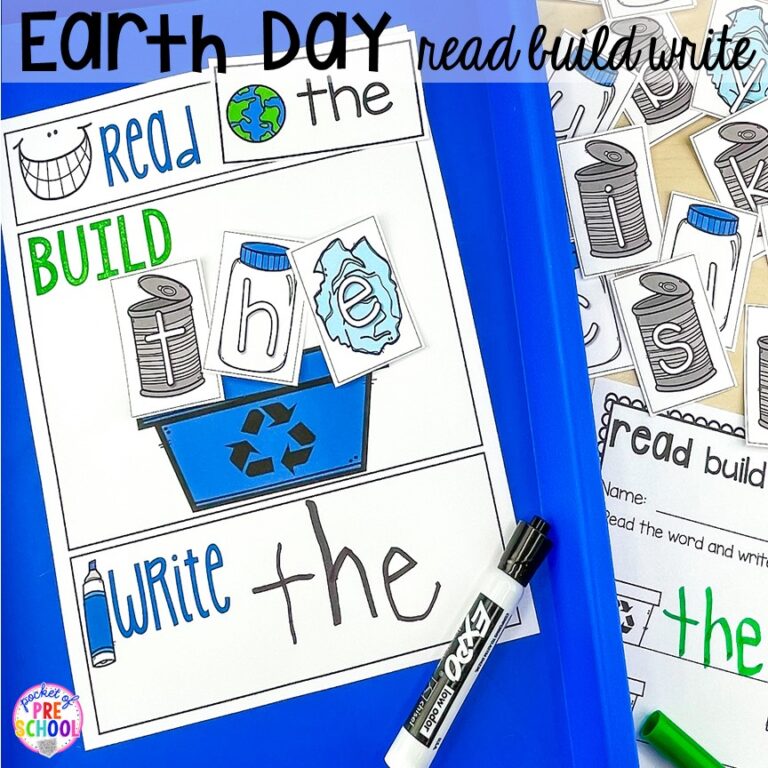 Earth Day Centers and Activities (FREE Earth Day Vocab Posters ...