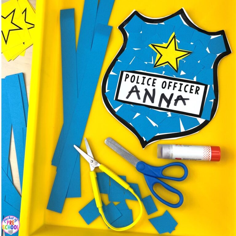 Community Helpers Math and Literacy Centers for Preschool, Pre-K, and ...