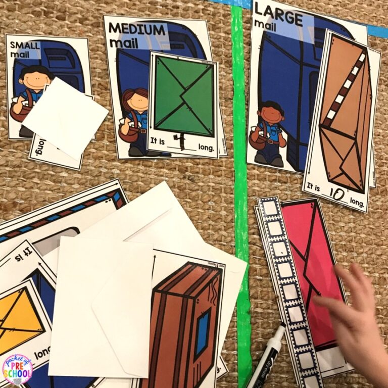 Community Helpers Math and Literacy Centers for Preschool, Pre-K, and ...