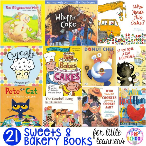 Sweets and Bakery Books for Little Learners - Pocket of Preschool