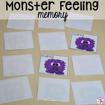 FREE Monster Feelings Cards & Games for preschool pre-k & kindergarten