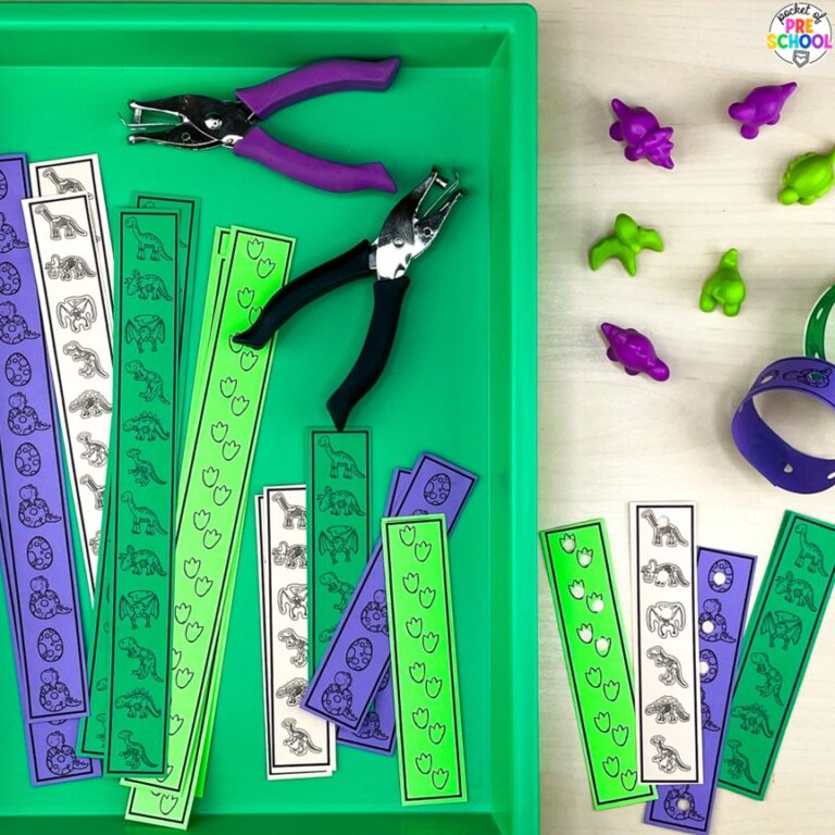 Dinosaur Math and Literacy Centers for Preschool, Pre-K, and ...