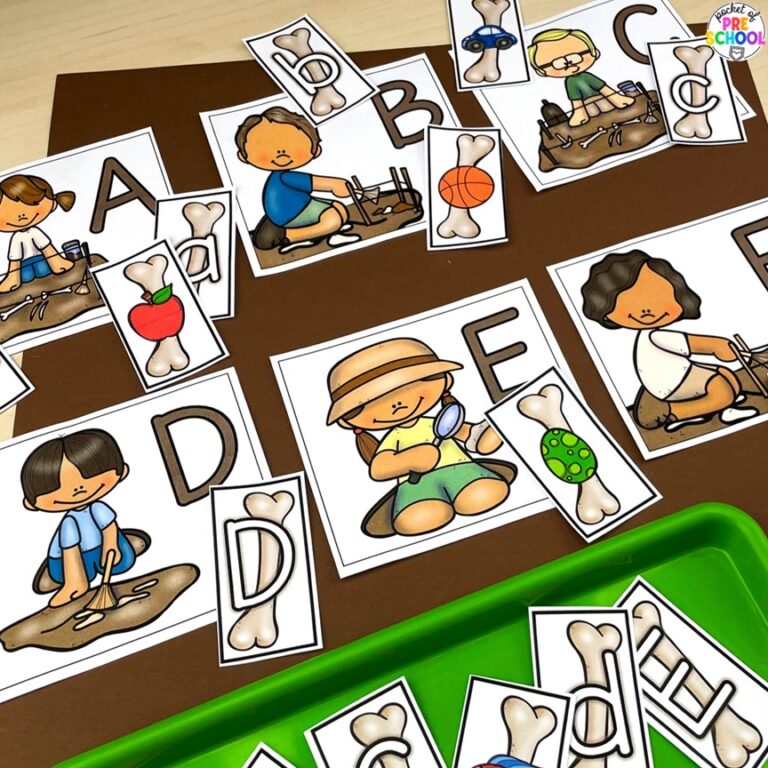 Dinosaur Math and Literacy Centers for Preschool, Pre-K, and ...