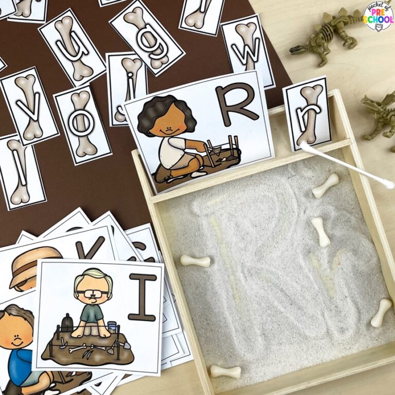 Dinosaur Math and Literacy Centers for Preschool, Pre-K, and ...