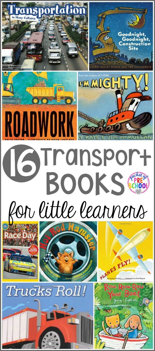Transportation Books for Little Learners - Pocket of Preschool