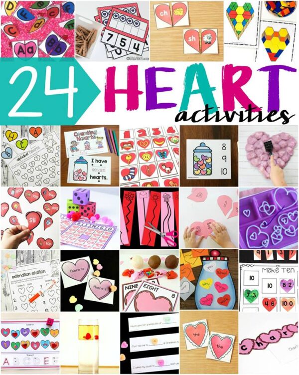 Heart Letter Puzzles for Valentine's Day (Uppercase and Lowercase ...
