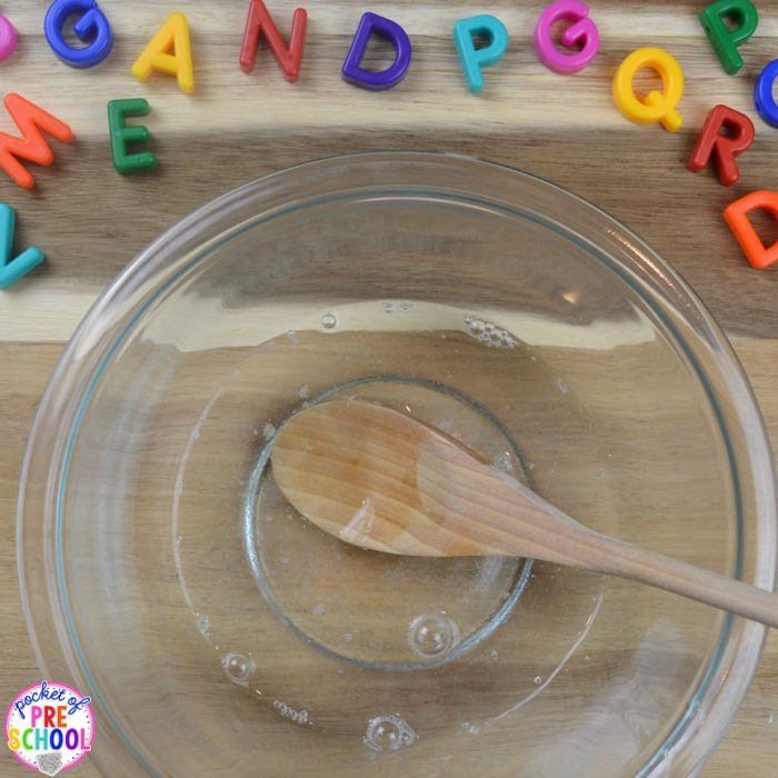 Letter Slime for Little Learners - Pocket of Preschool
