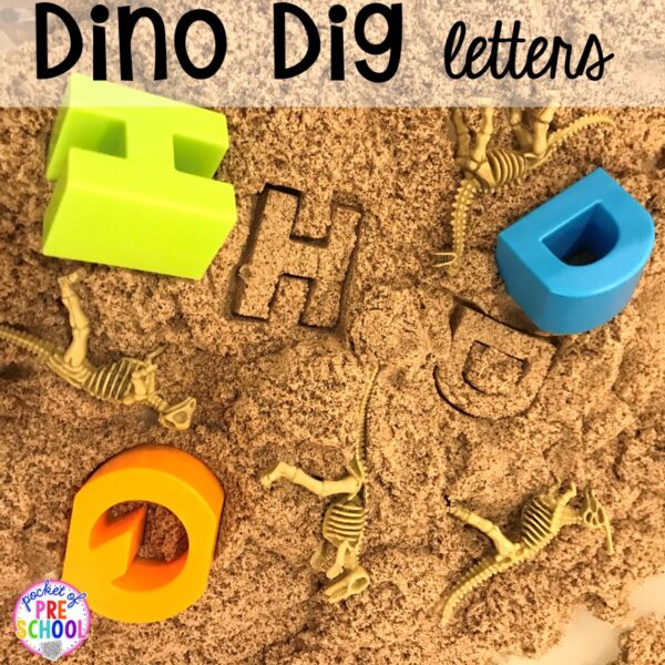 Dinosaur Themed Activities & Centers for Little Learners - Pocket of ...