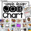 Simple Design Classroom Job Chart - Pocket of Preschool