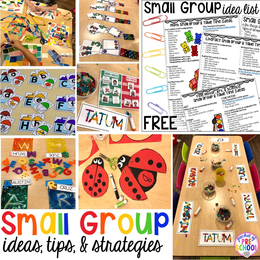 All About Small Group Time FREE Printable Idea List Pocket Of Preschool All About Small Group Time FREE Printable Idea List Pocket Of Preschool