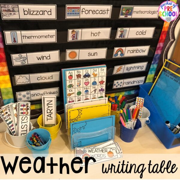 Weather Activities and Centers - Pocket of Preschool