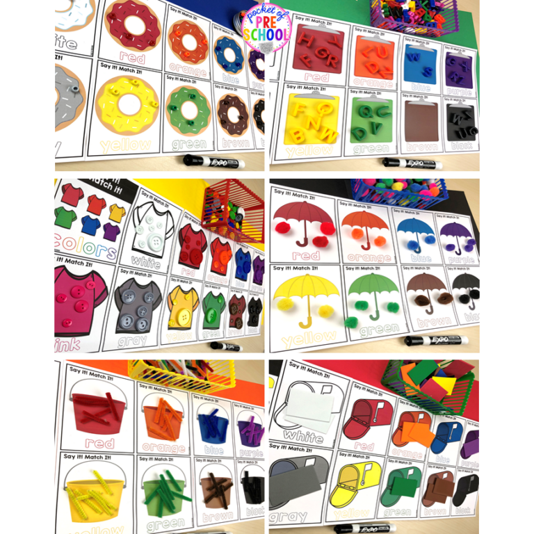 Colors Unit for Preschool, Pre-K, and Kindergarten - Pocket of Preschool