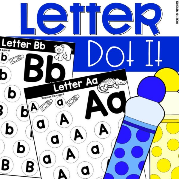 letter dot it mats - Pocket of Preschool