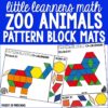 Zoo Pattern Block Mats - 2D Shapes Sample Pack for Preschool, Pre-K ...