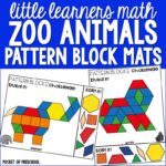 Zoo Pattern Block Mats - 2D Shapes Sample Pack for Preschool, Pre-K ...