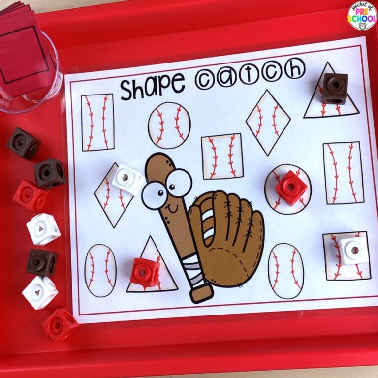 Sports Math and Literacy Centers for Preschool, Pre-K, and Kindergarten ...
