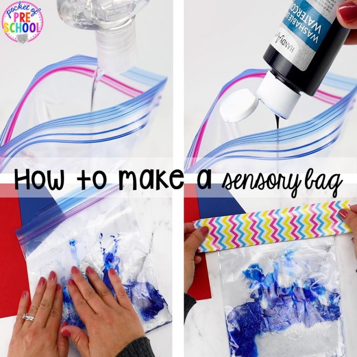 How to Make Sensory Bags PLUS a Letter and Number Card FREEBIE - Pocket ...
