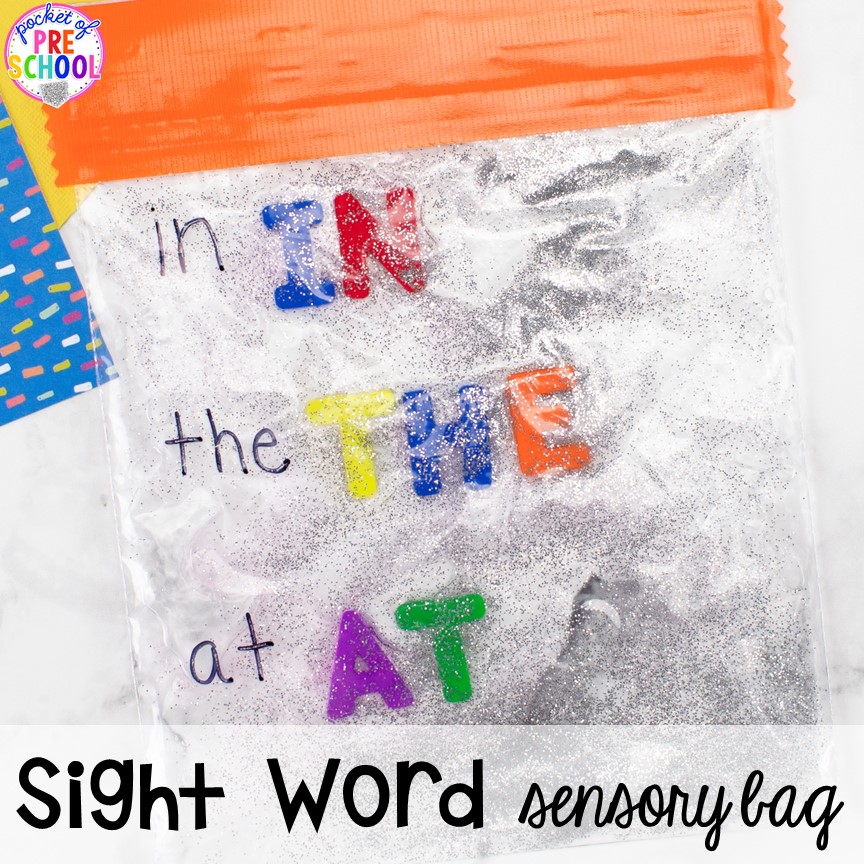 Letter Name And Sight Word Sensory Bags Pocket Of Preschool Letter Name And Sight Word Sensory Bags Pocket Of Preschool