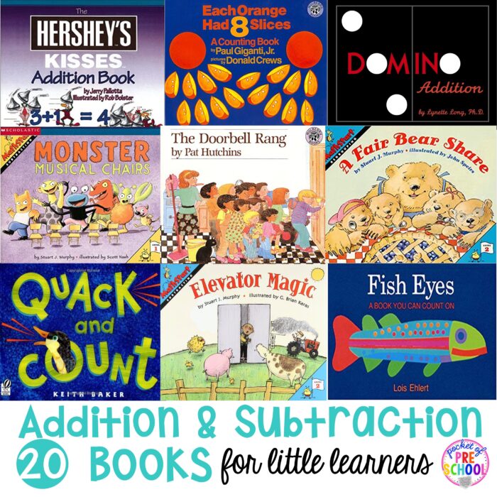 20 Addition and Subtraction Books for Little Learners - Pocket of Preschool