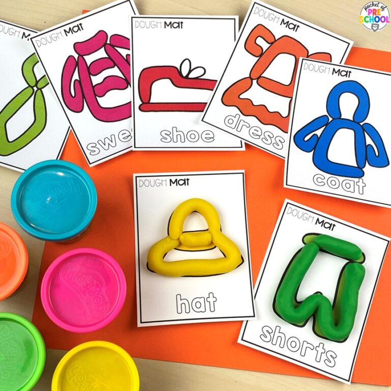 Clothing Math and Literacy Centers for Preschool, Pre-K, and ...