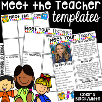 Meet the Teacher Editable Form (Meet the Team & Meet my Therapist Too ...