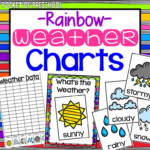 Rainbow Weather Chart for Calendar Time - Pocket of Preschool