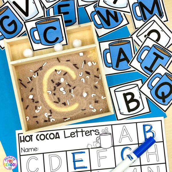 Themed Alphabet Activities using Letter Cards - Pocket of Preschool