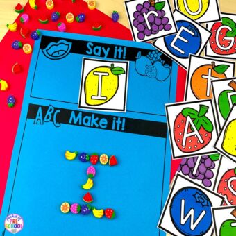 Themed Alphabet Activities using Letter Cards - Pocket of Preschool