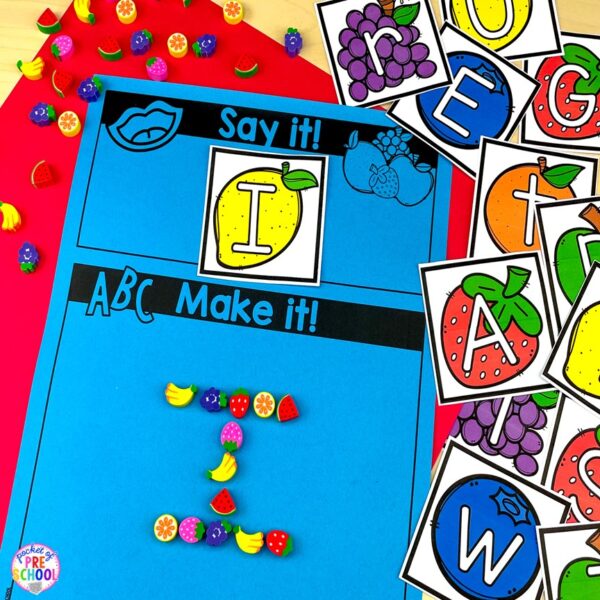 Themed Alphabet Activities using Letter Cards - Pocket of Preschool