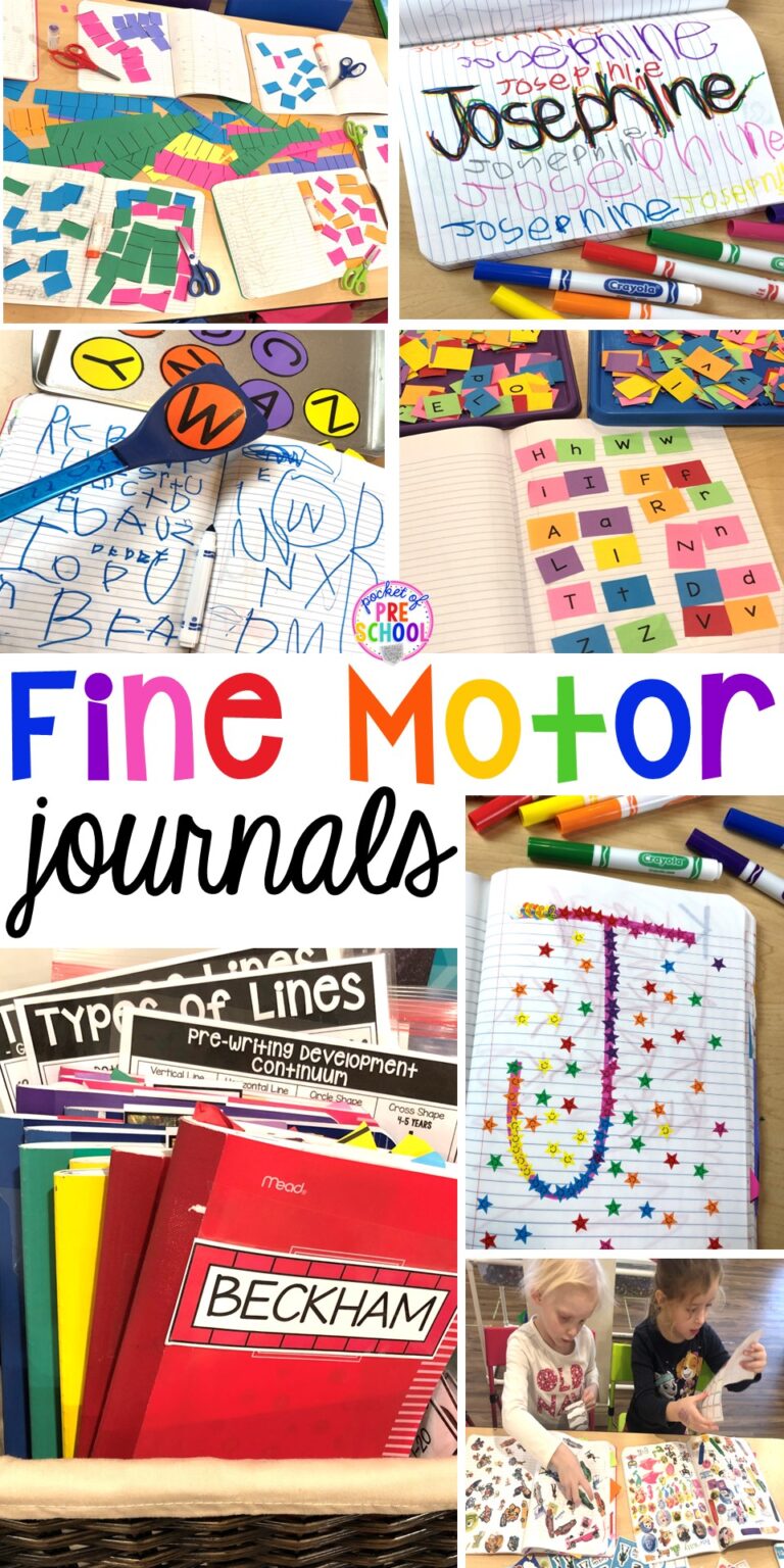 All About Fine Motor Journals - Pocket of Preschool