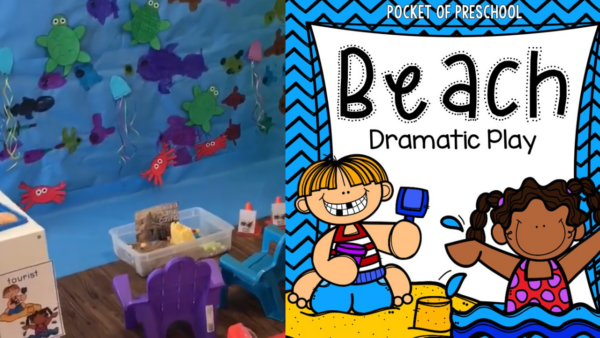 Beach Dramatic Play - Pocket of Preschool