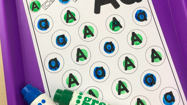 Letter Dot It Worksheets - Pocket of Preschool