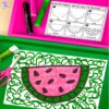 Summer Directed Drawings: Ocean, Summer Foods, Sports, USA - Pocket of ...