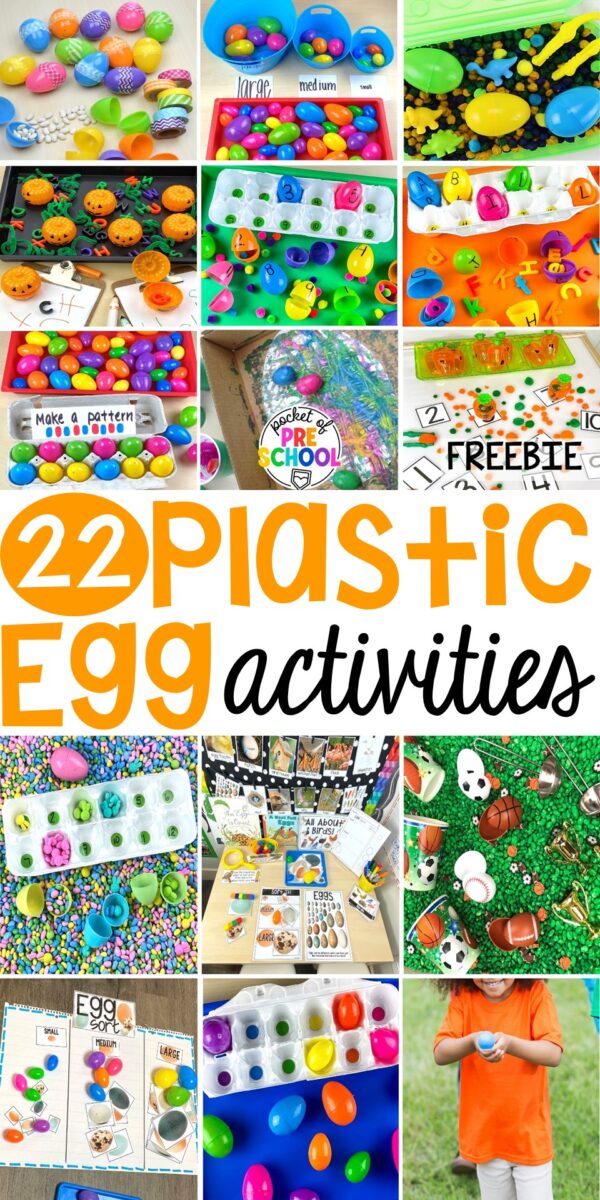22 Plastic Egg Activities for Preschool, Pre-K, & Kindergarten - Pocket ...
