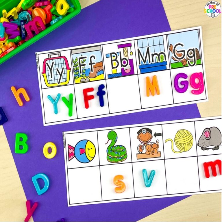 Pets Math and Literacy Centers for Preschool, Pre-K, and Kindergarten ...