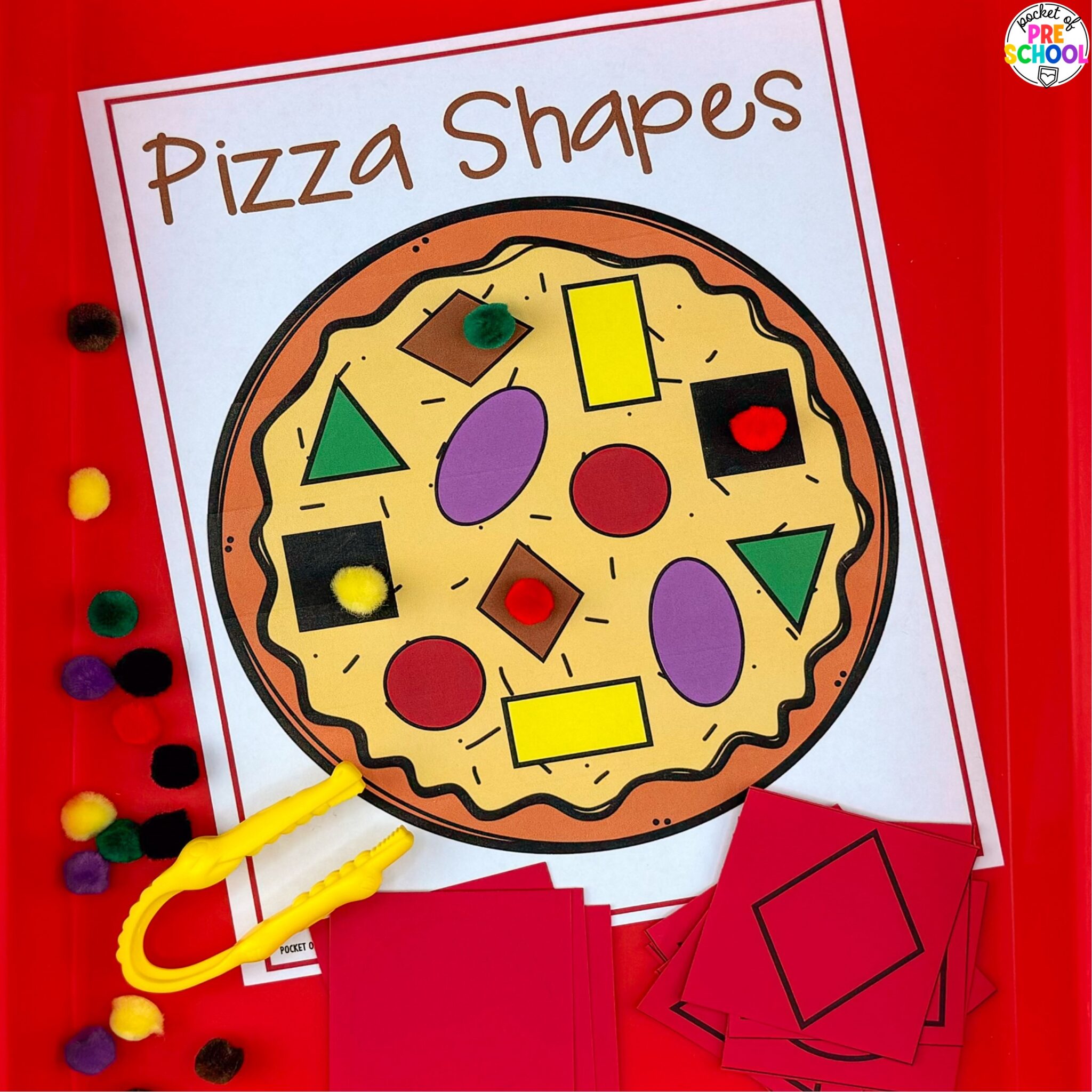Pizza Math and Literacy Centers for Preschool, Pre-K, and Kindergarten ...