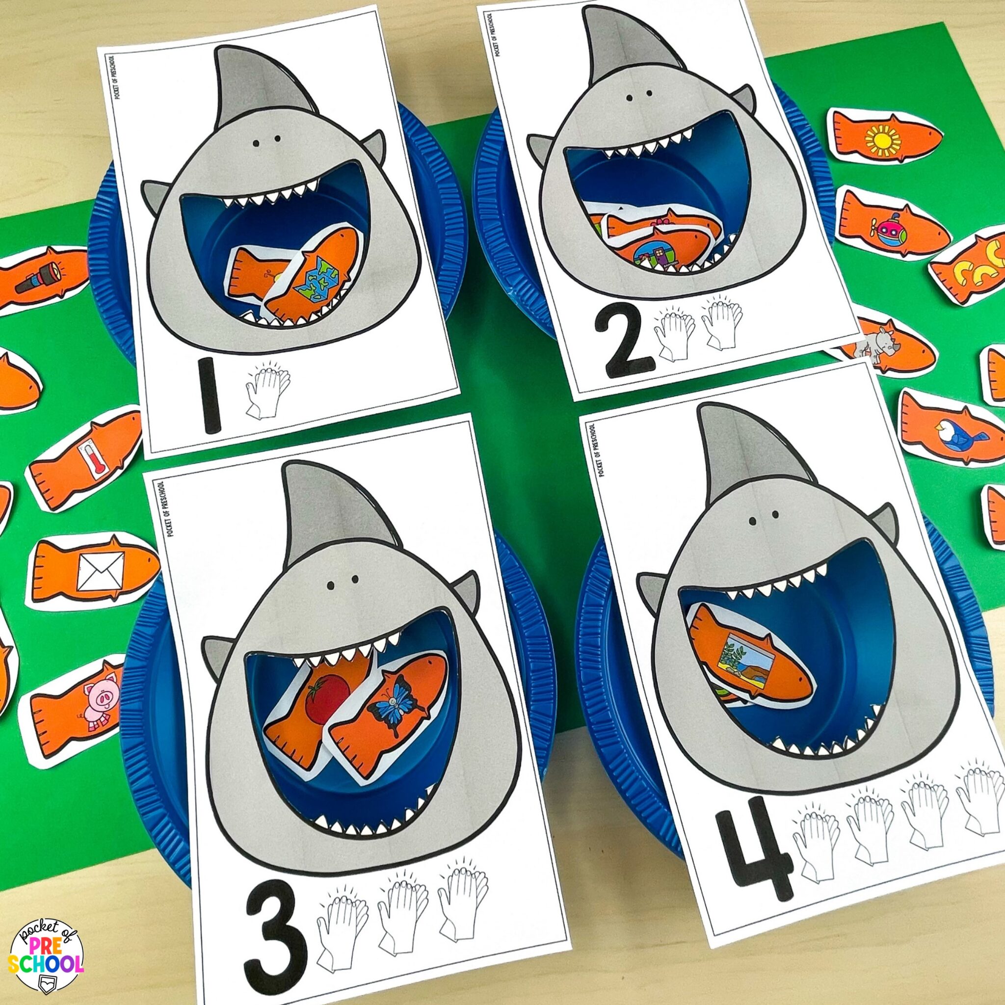 Syllables Feed Me Activity for Preschool, Pre-K, and Kindergarten ...
