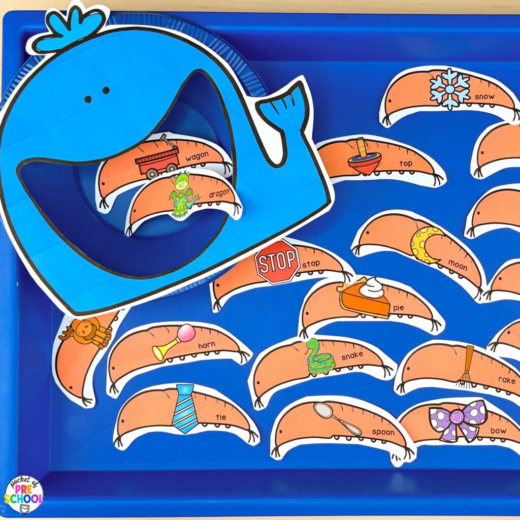 Rhyming Feed Me Activity for Preschool, Pre-K, and Kindergarten ...