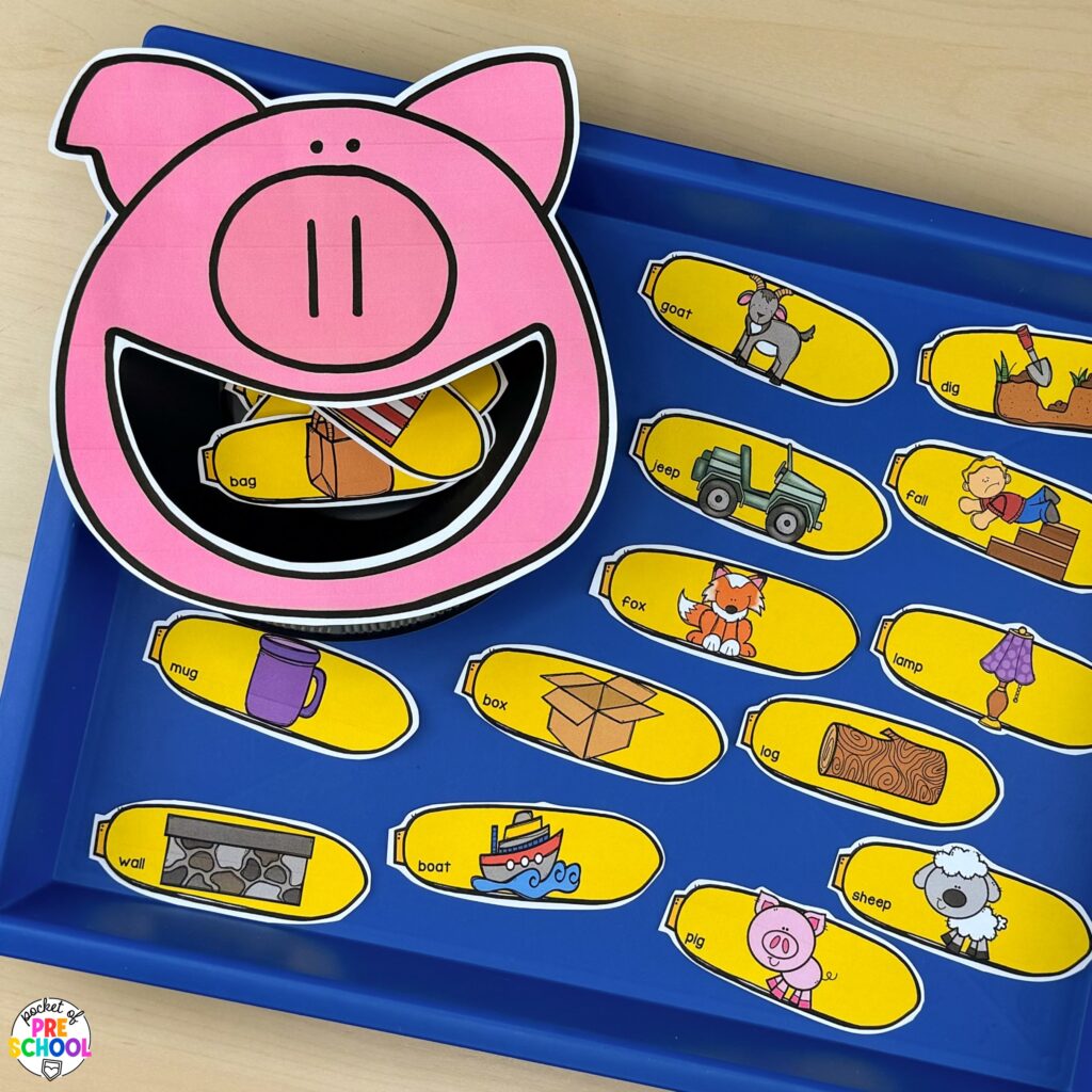 Rhyming Feed Me Activity for Preschool, Pre-K, and Kindergarten ...
