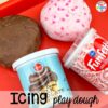 Valentine's Icing Play Dough and Free Recipe - Pocket of Preschool