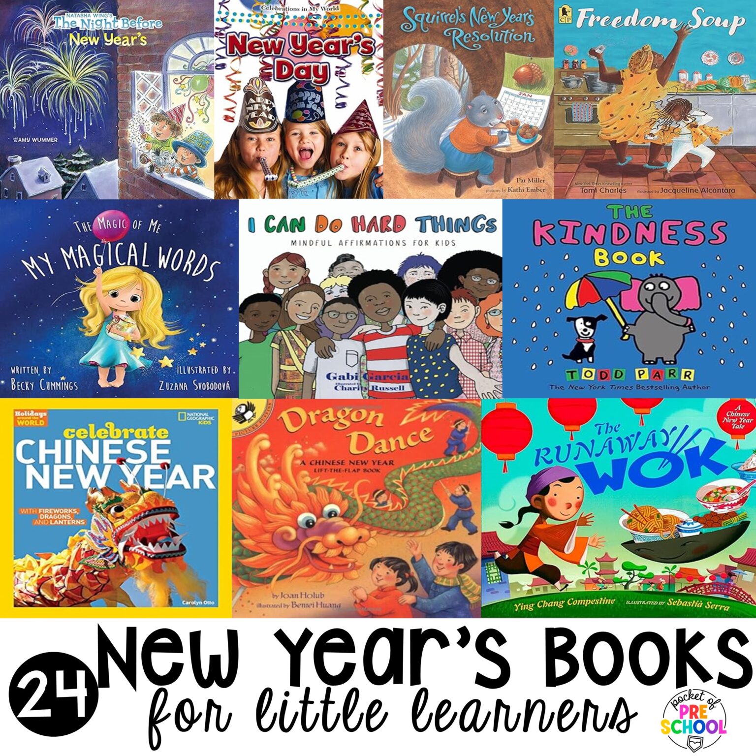 New Year's Books for Little Learners - Pocket of Preschool
