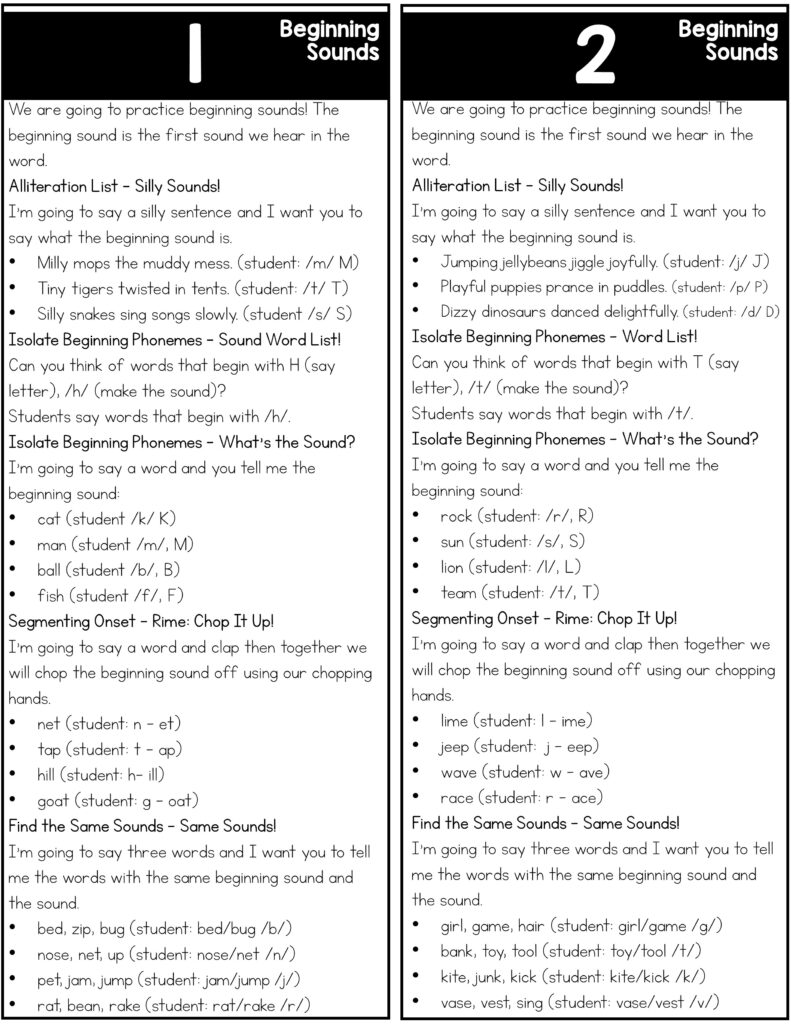 Onset & Beginning Sounds Flip Book (Science of Reading) - Pocket of ...